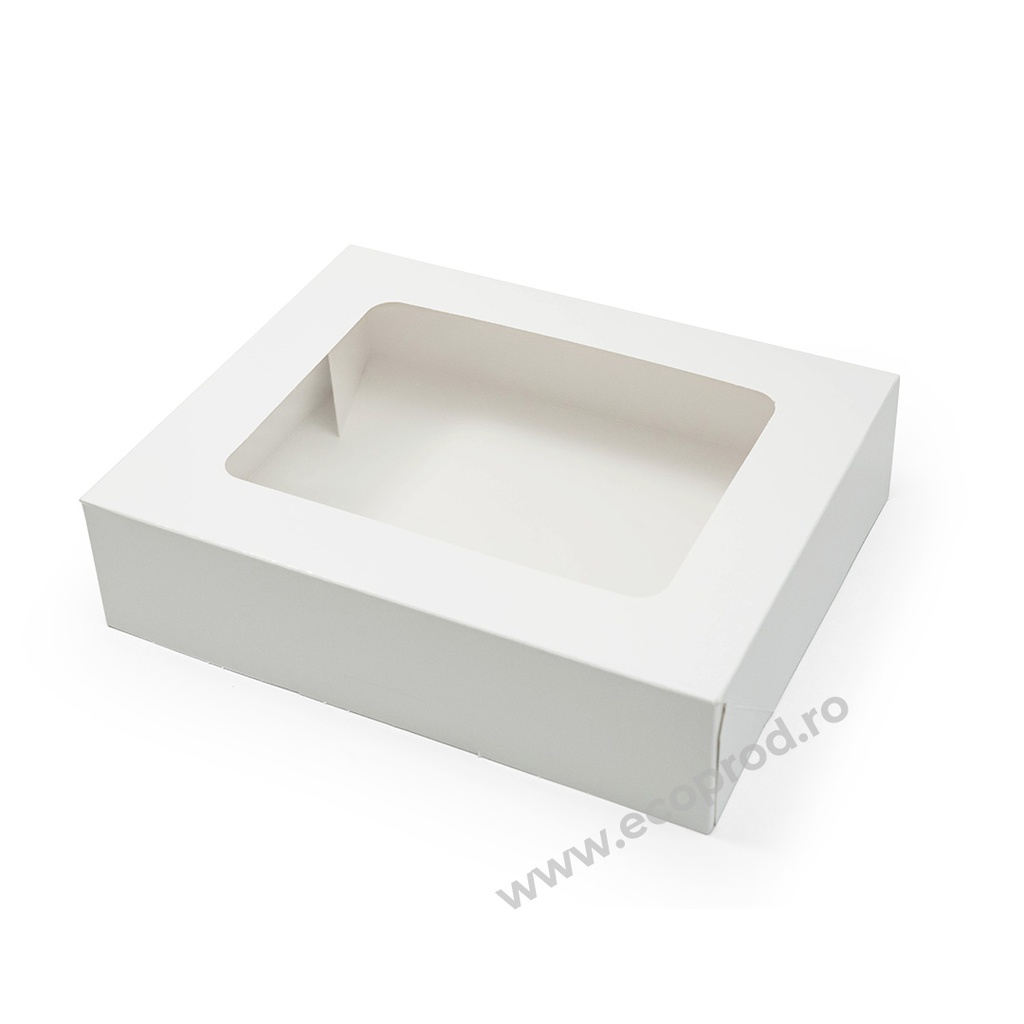 CUTII ALBE CU FEREASTRA 22X28X7 CM | ECO PROD