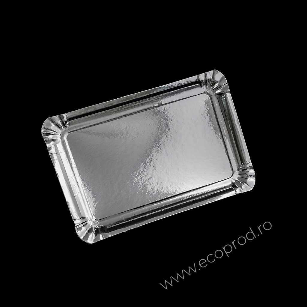 TAVITA DREPTUNGHIULARA ARGINTIE 14X21 CM | ECO PROD